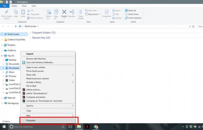 Cara Ubah Lokasi Penyimpanan Default File Download di Windows 10 | Pugam