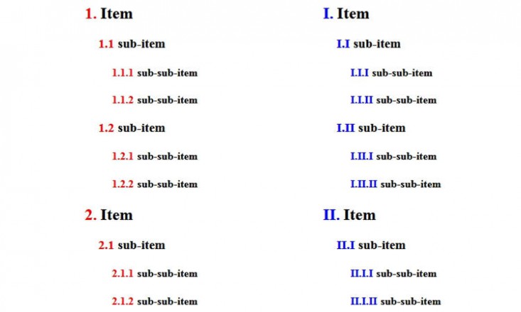Cara Membuat Nested List dengan CSS Counters | Pugam